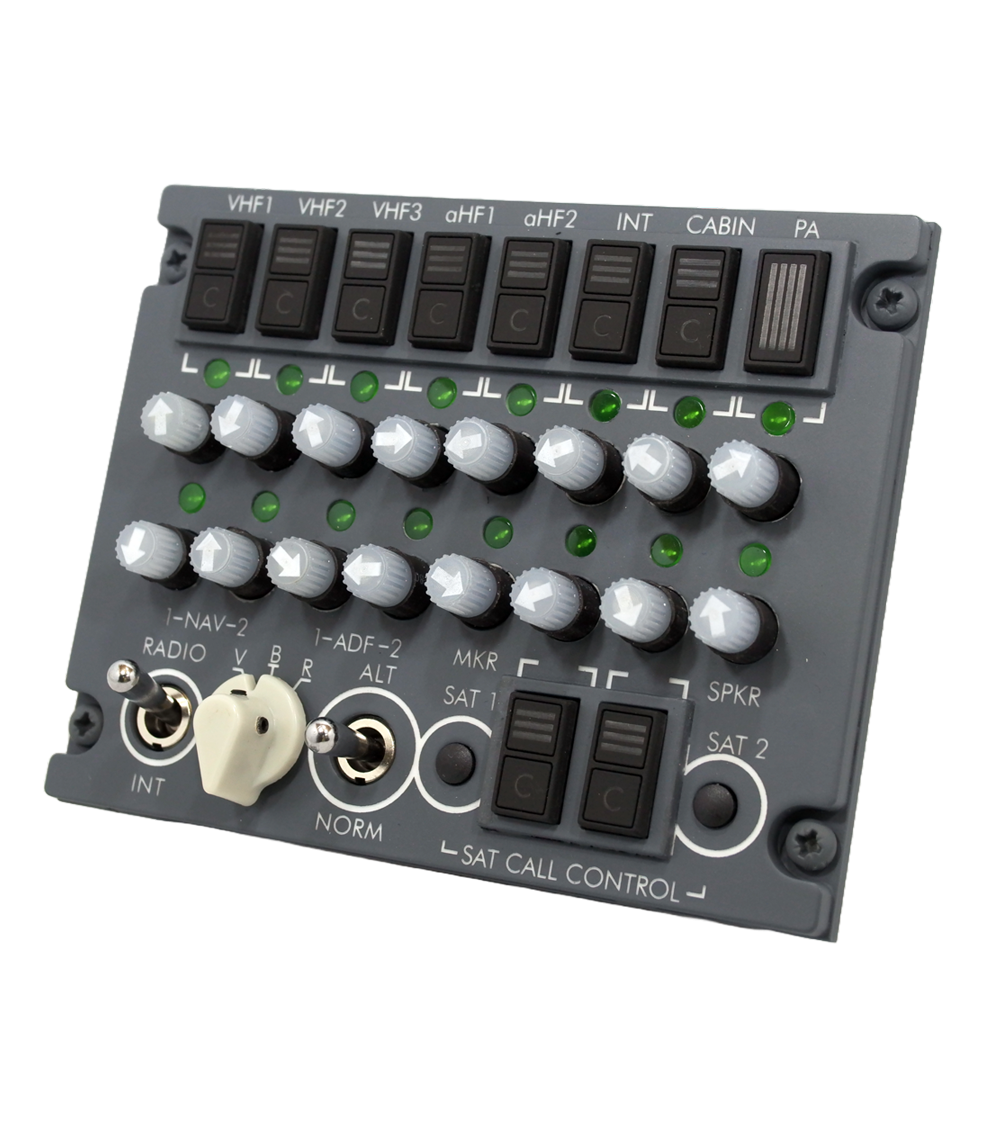 B737 MAX - Audio Control Panel (ACP) Module for Pedestal